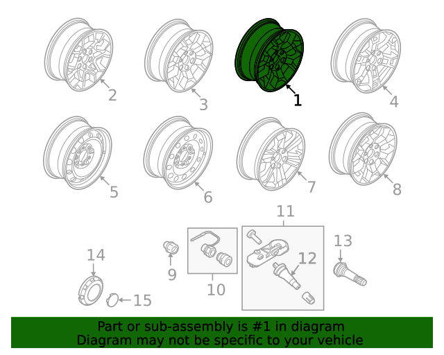 2021-2023 Ford F-150 Wheel Assembly ML3Z-1007-DA | OEM Parts Online