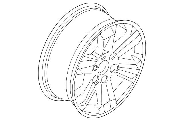 Genuine OEM Ford Part - Wheel Assembly KL3Z-1007-F | Genuine OEM Ford ...