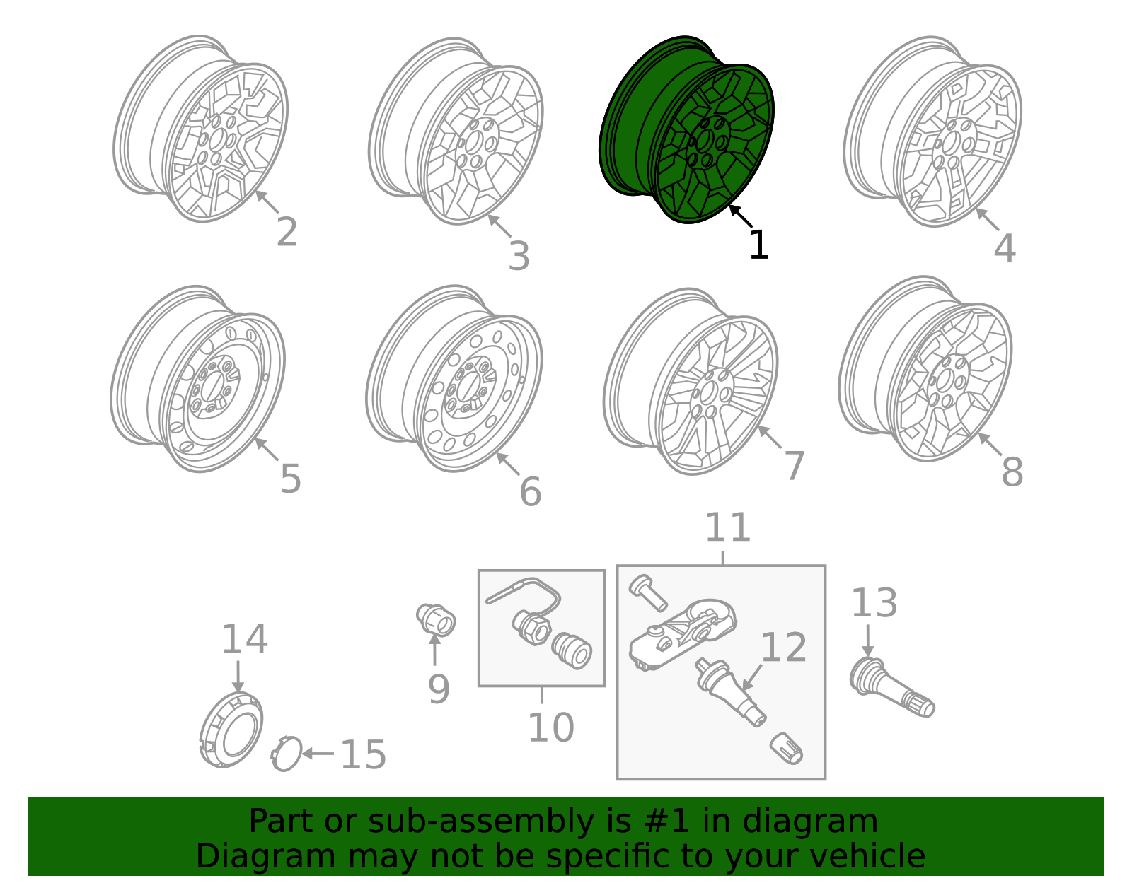 Genuine OEM Ford Part - Wheel, Alloy RL3Z-1007-L | Genuine OEM Ford ...