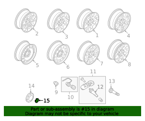 2021 Ford F-150 Wheel Cap FL3Z-1130-L | TascaParts.com
