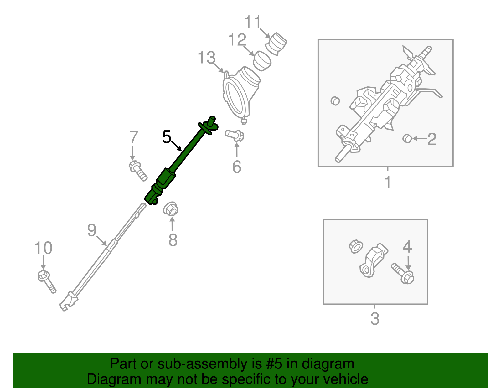 2012-2024 Nissan Intermediate Shaft 48822-1PA0B | Kline Nissan