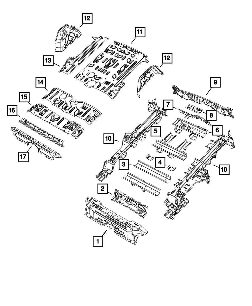 2015-2022 Ram ProMaster City Rear Closure Panel 68463248AA | Mopar eStore