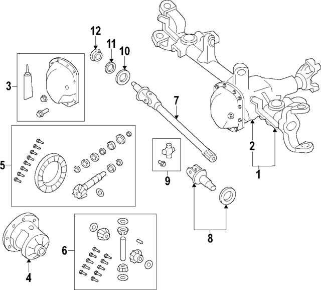 2018 Jeep Wrangler JK Axle Housing 68304502aa | TascaParts.com