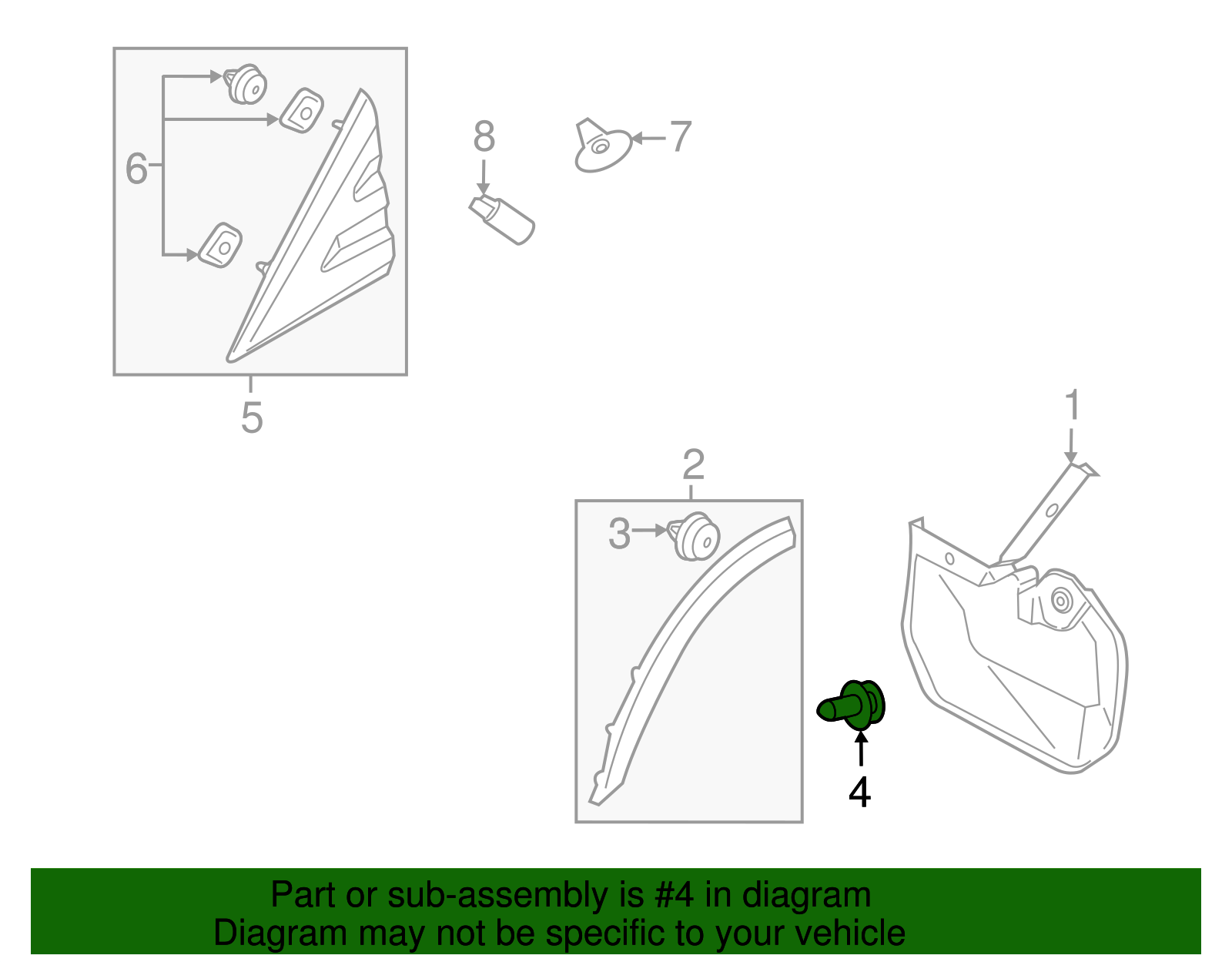W709176-S300 - Wheel Opening Molding Retainer - 2005-2020 Ford ...