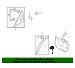 W709176-S300 - Wheel Opening Molding Retainer - 2005-2020 Ford ...