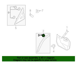 2015-2023 Ford Wheel Opening Molding Clip -W716507-S300 | QuirkParts