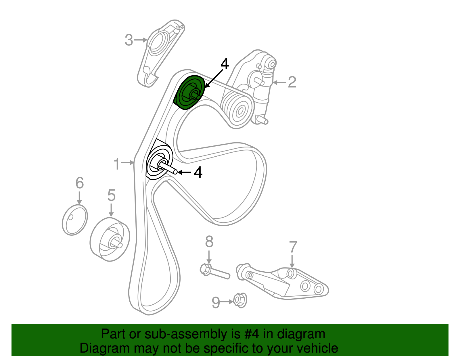 2012-2017 Land Rover Idler Pulley LR028878 | OEM Parts Online
