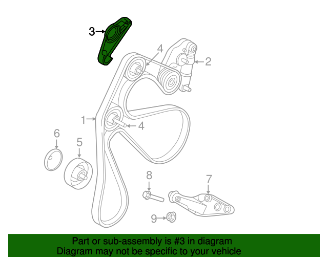 2012-2017 Land Rover Belt Tensioner Cover LR028295 | JaguarParts.com