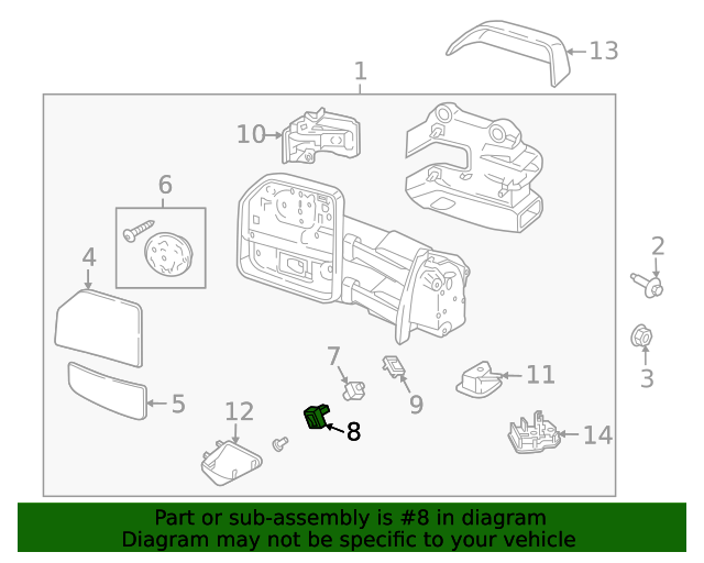 Genuine OEM Ford Part - Outer Bracket ML3Z-19H421-A | Genuine OEM Ford ...