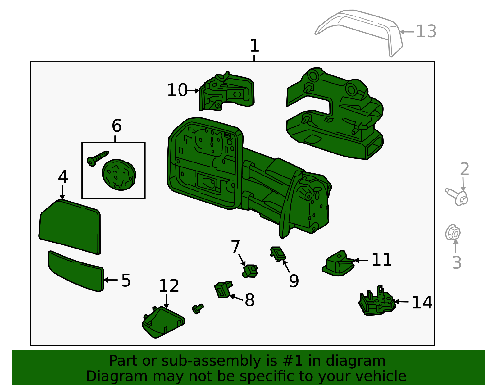 2021-2025 Ford F-150 Door Mirror ML3Z-17682-AK | Ford OEM Parts Outlet