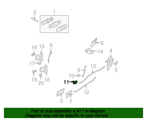 Genuine OEM Ford Part - Lock Rod Retainer F2AZ-5426446-A | Genuine OEM ...