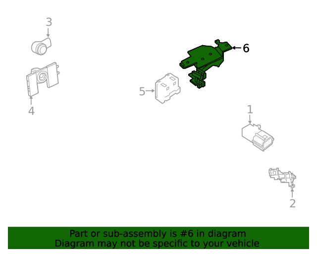 2019-2020 Nissan Maxima Mount Bracket 28452-9DJ0A | Nissan Parts Plus