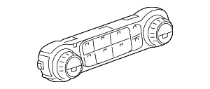 2015-2022 GM Black Carbon Heating and Air Conditioning Control Panel ...