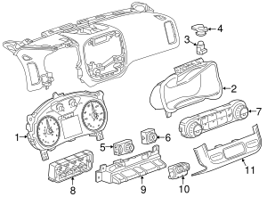 2016-2022 GM Black Trailer Brake Control Switch Assembly 84108373 GM ...