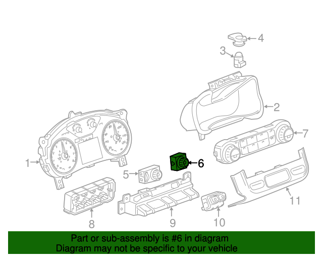 2016-2022 GM Black Trailer Brake Control Switch Assembly 84108373 GM ...