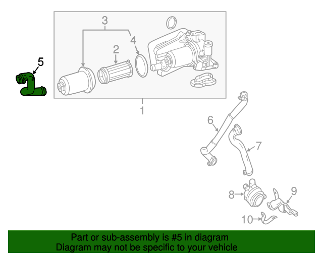 246-501-02-58 - Coolant Hose 2014-2020 Mercedes-Benz | Mercedes-Benz ...