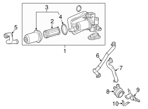 2014-2020 Mercedes-Benz Coolant Hose 246-501-04-58 | MB OEM Parts