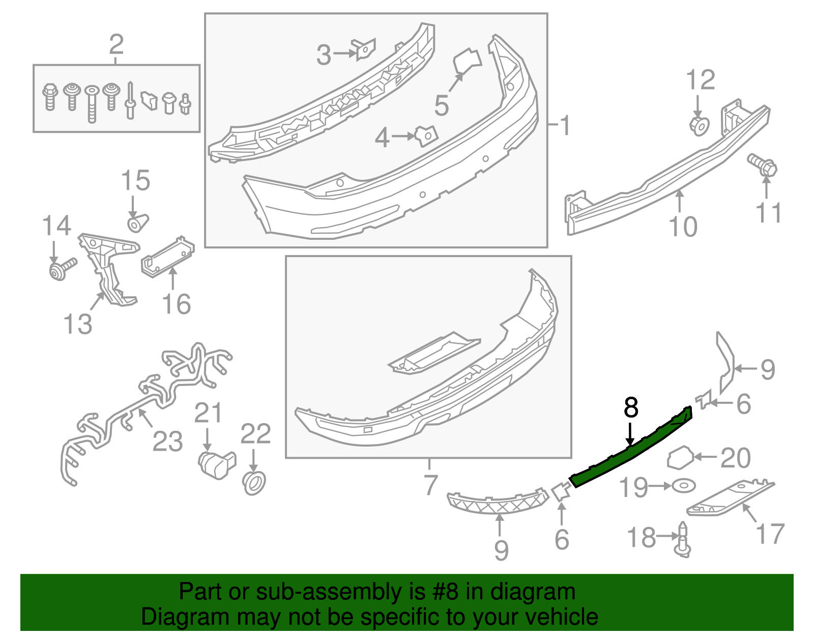 2016-2018 Audi Inner Trim 8U0-807-823-A-4U8 | Audi USA Parts