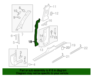 2017-2019 Audi Q7 Center Duct 4M1-819-723-B | Audi USA Parts