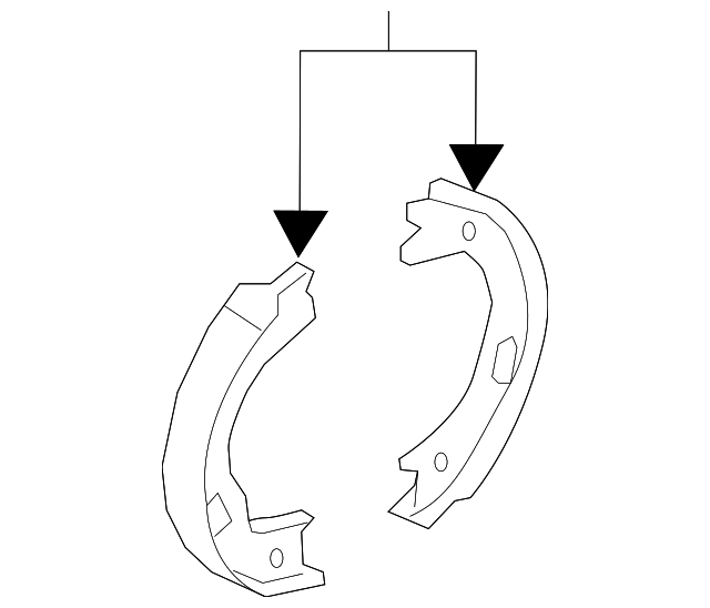 2014-2015 Kia Sorento Park Brake Shoes 58305-2WA00 | Kia Automotive Parts