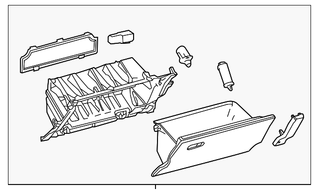 2016-2022 Lexus Glove Box Assembly 55550-0E040-C0 | OEM Parts Online