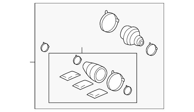 2005-2012 Toyota Avalon Boot Kit 04428-07080 | Toyota Parts Center
