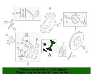 2016-2022 Volvo XC90 Caliper Support 36010239 | OEM Parts Online