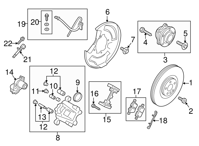 2016-2024 Volvo Brake Pad Kit Rear 32287447 | OEM Parts Online