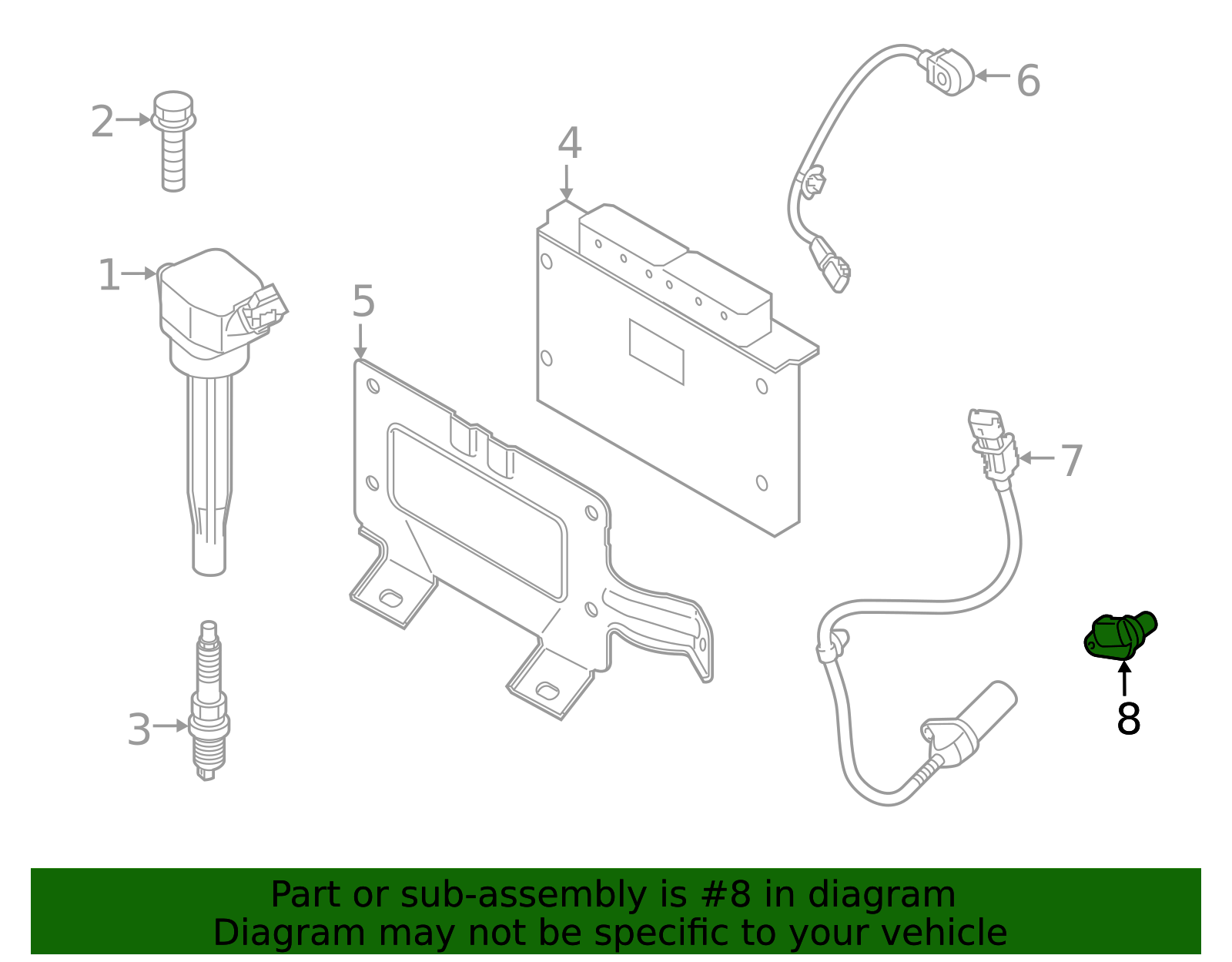 2020-2023 Kia Rio Camshaft Position Sensor 39350-2M327 | OEM Parts Online
