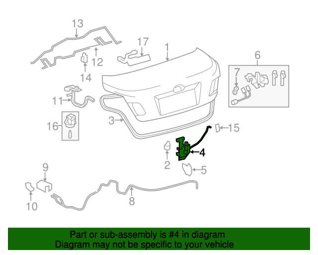 Toyota Lock Assembly 64600-06010 | Auto Parts