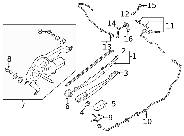 2019-2024 Subaru Forester Washer Hose 86655SJ090 | Subaru Parts Exchange