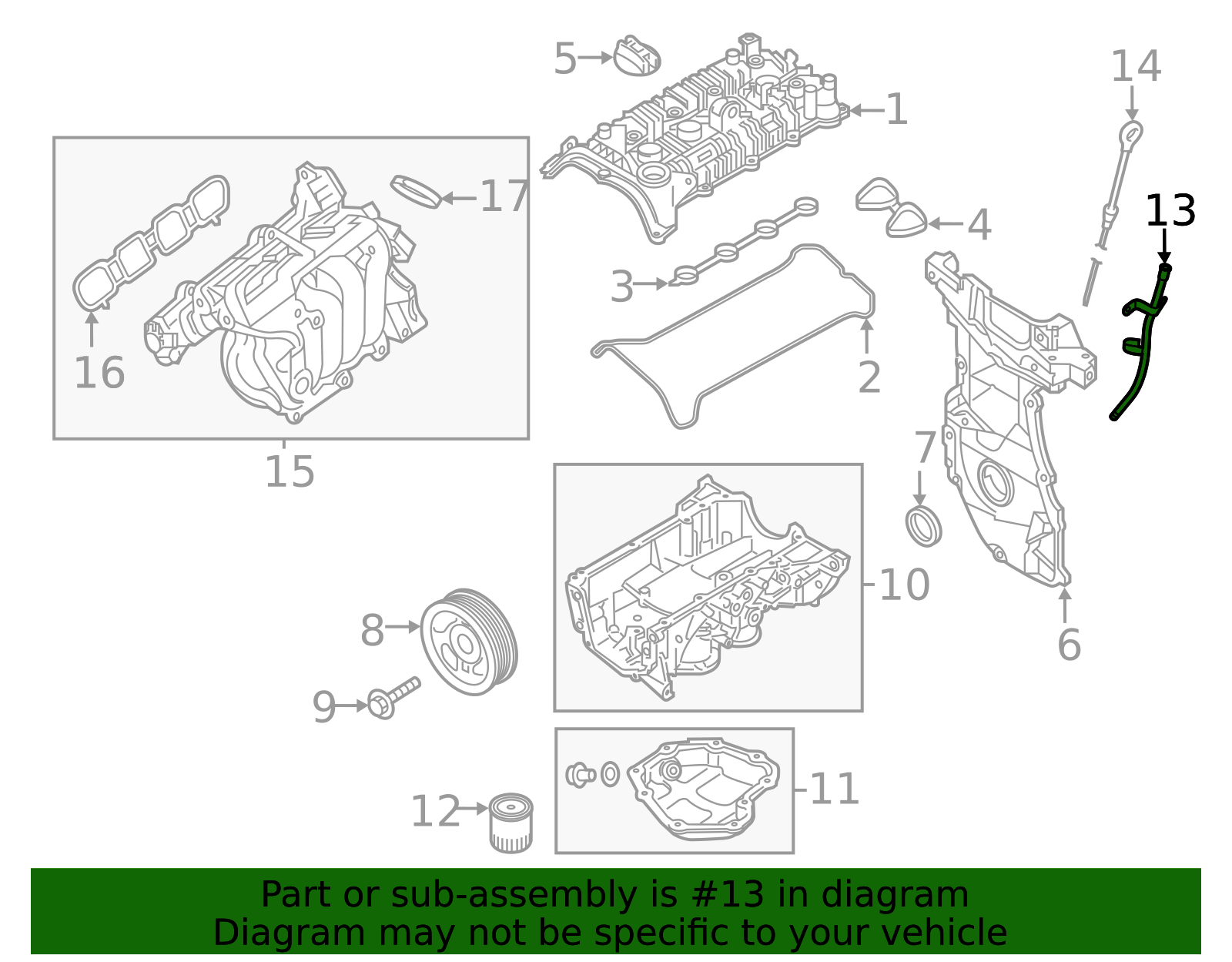 2018-2025 Nissan Tube 11150-5RL0A | My Nissan Part