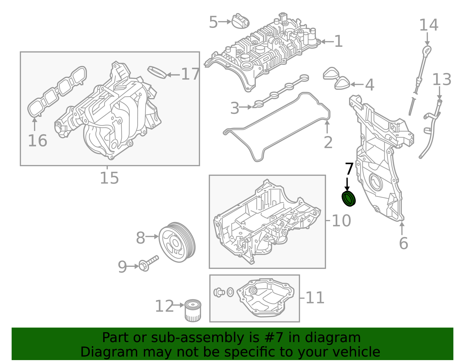 2015-2024 Nissan Rear Main Seal 12279-3VA0A | OEM Parts Online