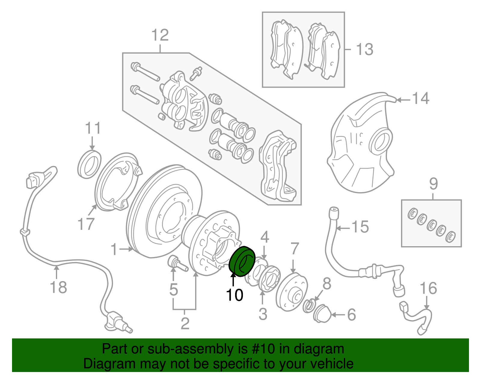 MB092749 - Bearing - 1984-2004 Mitsubishi | Lasco Auto Parts