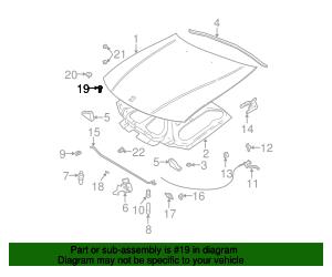 24416137 - Hood Stop Buffer 2000-2019 GM | AutoNationParts.com