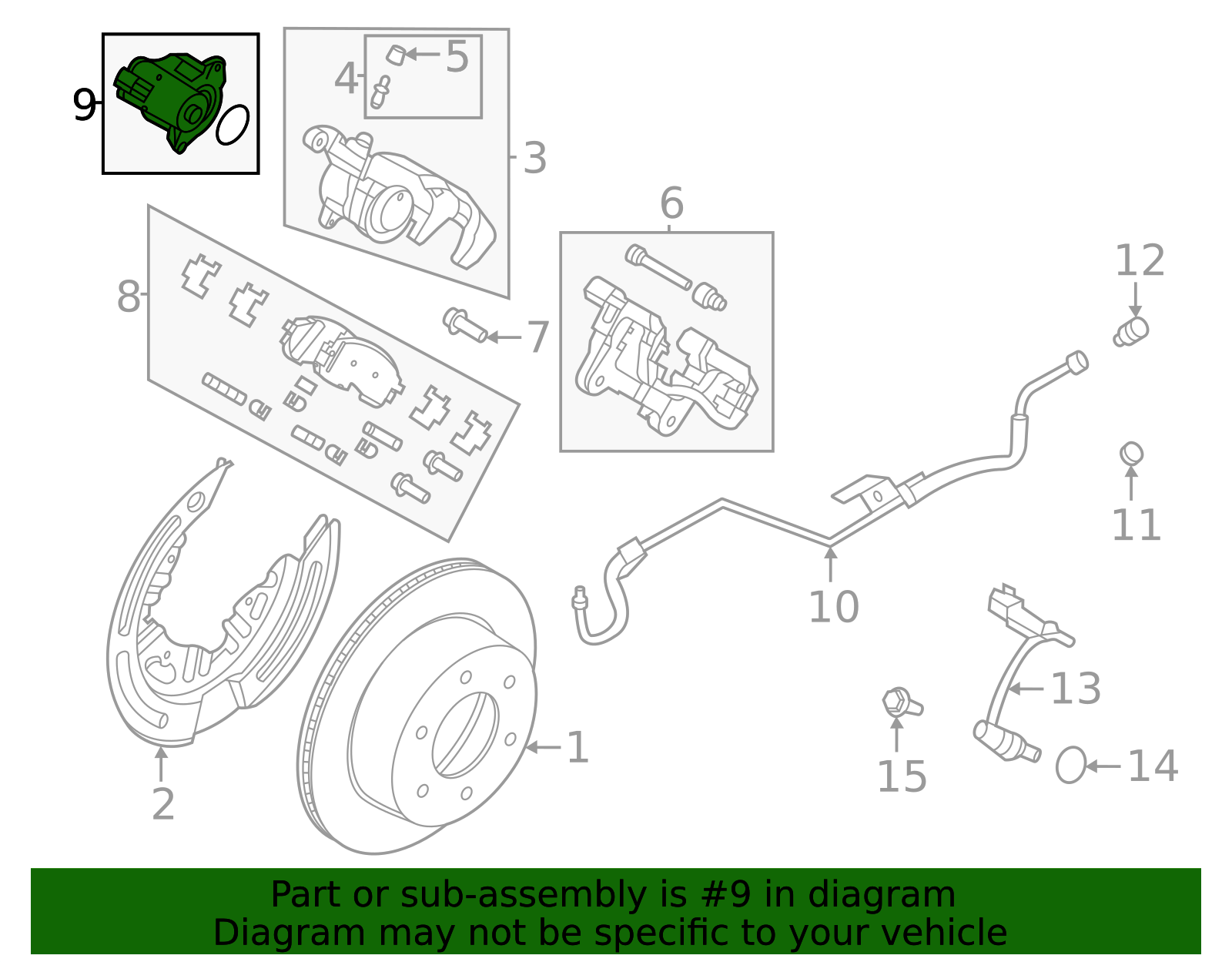 MB3Z-2B712-B - Parking Brake Actuator 2021-2024 Ford | Big 3 Auto Parts