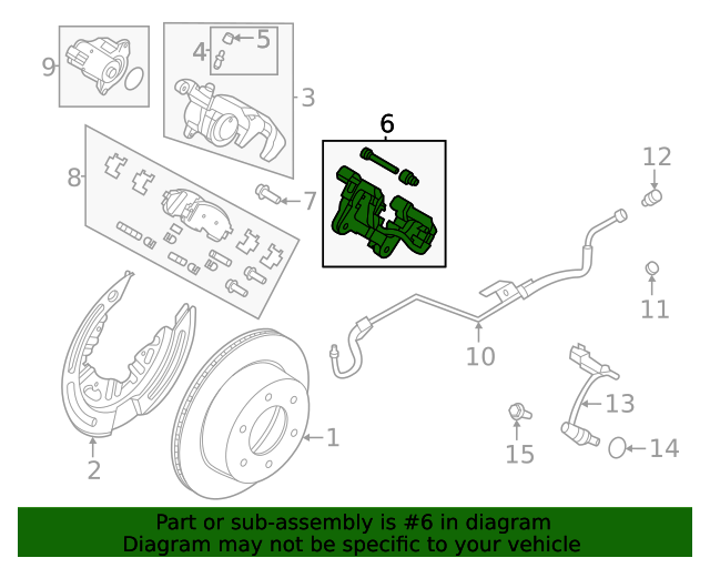 MB3Z-2B511-E - Caliper Mount 2021-2024 Ford | Ford Parts Direct