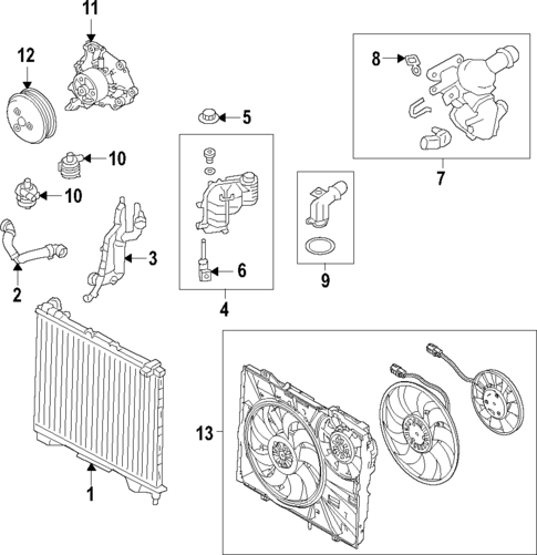 Radiator & Components for 2019 Land Rover Range Rover Sport | Land ...