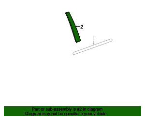 68351202AB - B Pillar Applique Left - 2018-2020 Mopar | Mopar Parts Canada