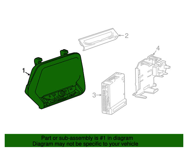 84229264 - Display Unit - 2016-2017 Chevrolet Camaro | OEM Parts Quick
