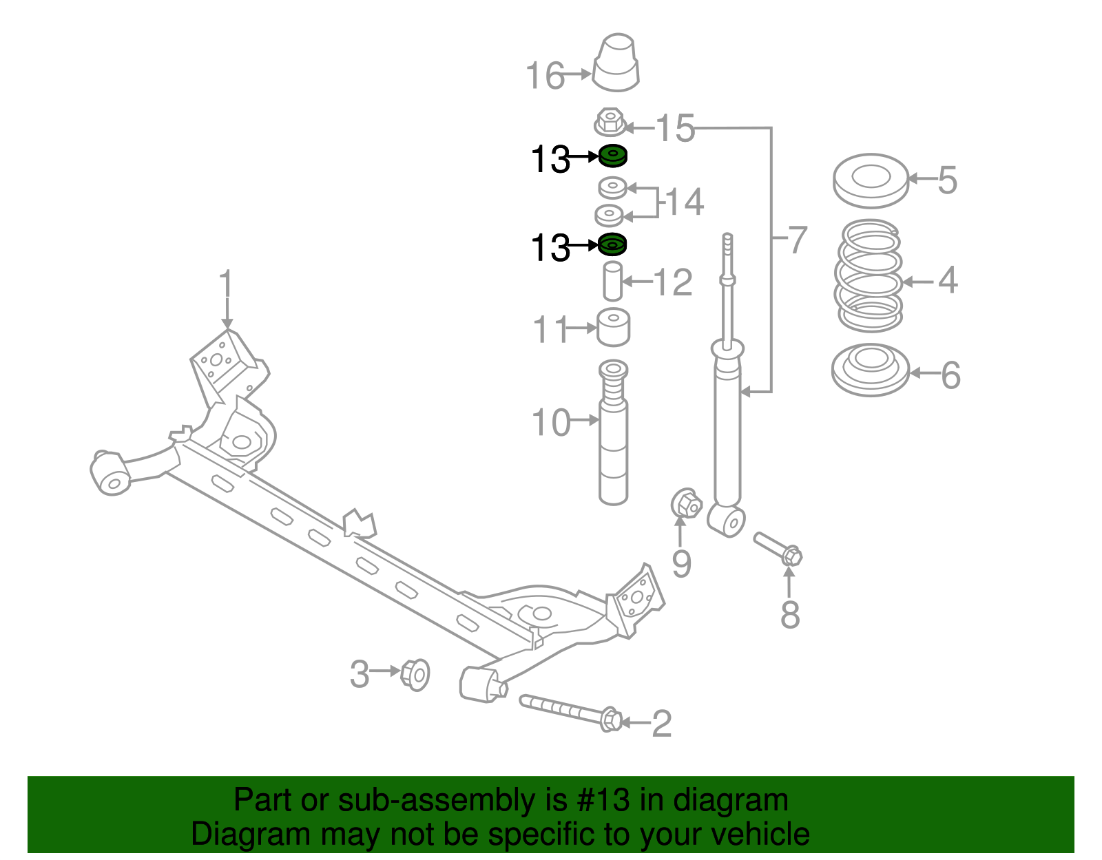 2011-2025 Nissan LEAF Washer 56113-1KA0A | Burien Nissan Parts