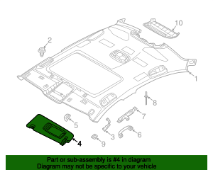 Genuine BMW 51-16-8-068-844 | Sun-Visor | FREE Shipping on Most Orders ...