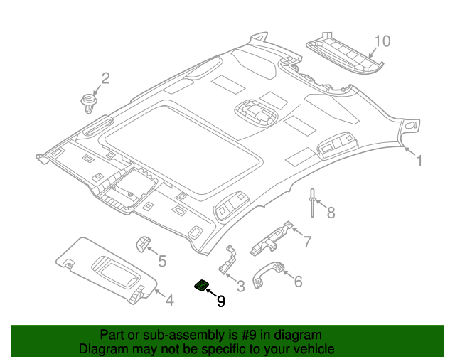 Genuine BMW 51-44-7-486-234 | Cover Plate | FREE Shipping on Most ...