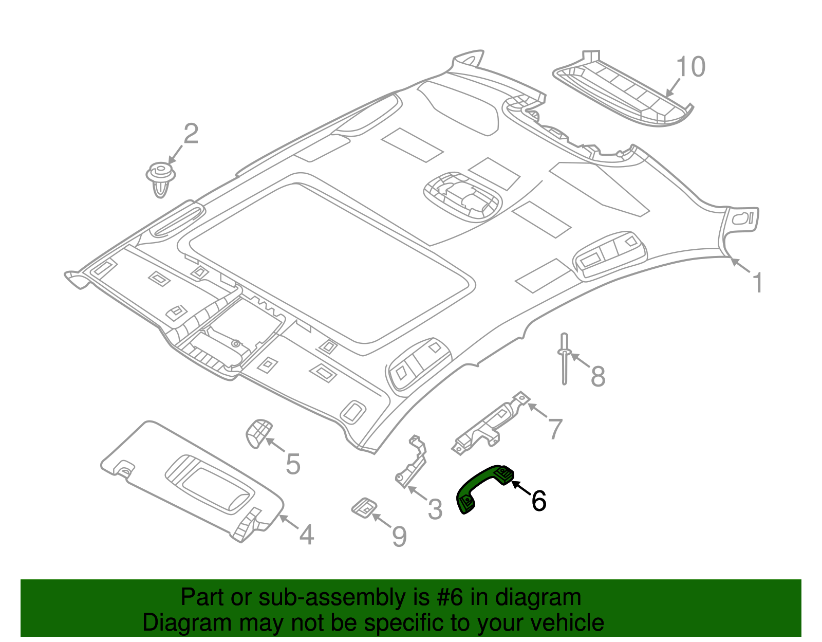 2011-2025 BMW | Grip Handle | 51167464442 | BMW OEM Parts Store