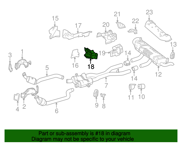 2015-2019 Mercedes-Benz Heat Shield 166-682-16-00 | AutoNationParts.com