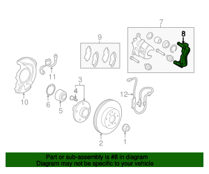 2009-2019 Toyota Caliper Mount 47722-02400 | Toyota Parts Center