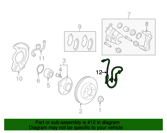 89542-02150 - Front Speed Sensor - 2009-2019 Toyota | OEM Genuine ...