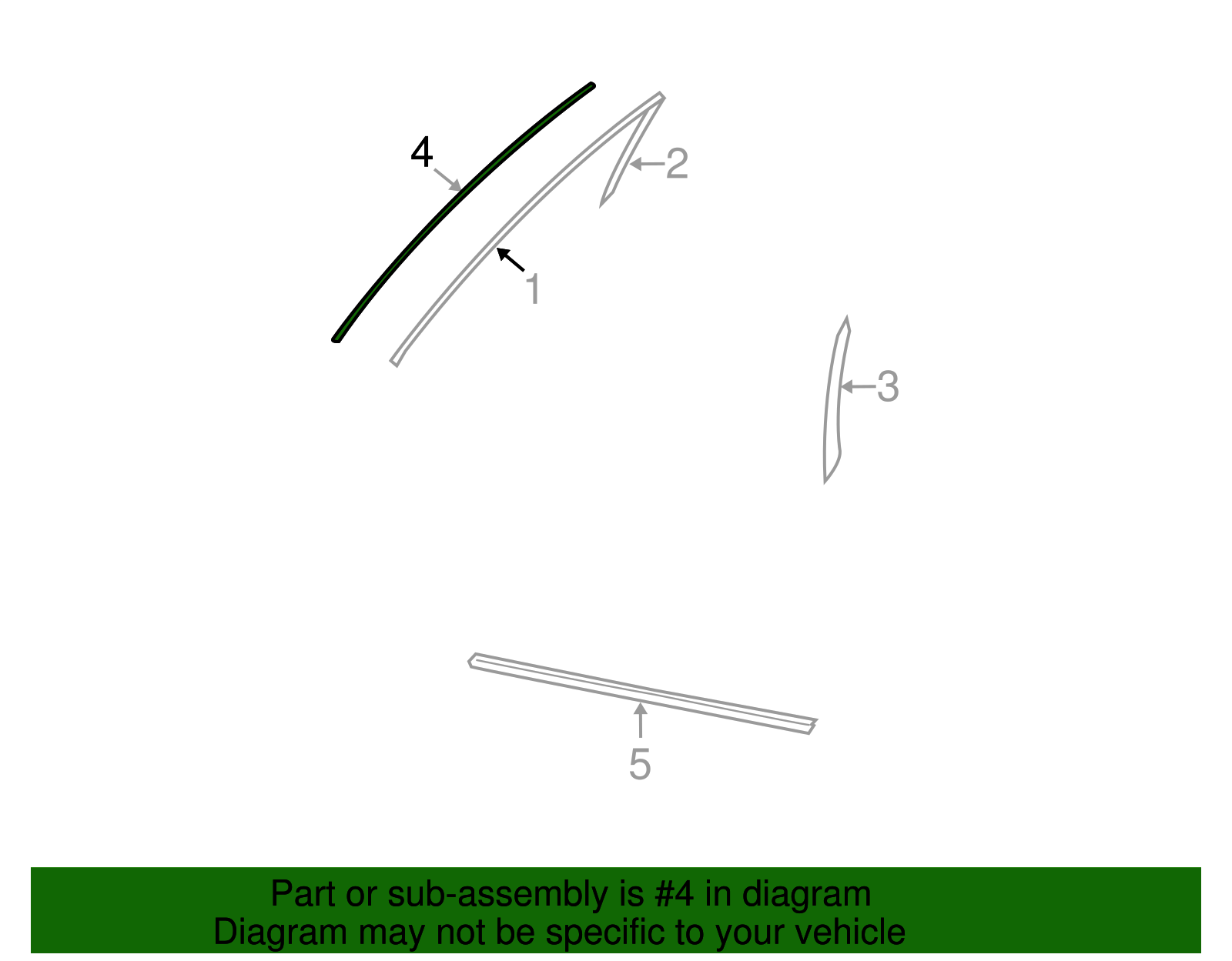 2009-2014 Nissan Maxima Upper Molding 80283-9N00A | Bill Kay Nissan Parts