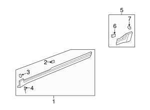 2009-2016 Chevrolet Traverse Slate Driver Side Rocker Panel Front ...