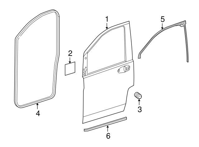 447-720-66-00 - Door Shell 2016-2023 Mercedes-Benz Metris | Mercedes ...